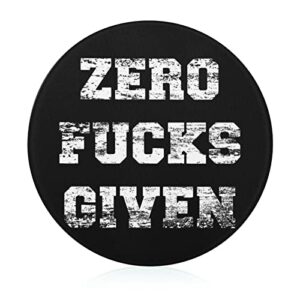 zero fucks given glass cutting board round kitchen decorative chopping blocks mats food tray for men women