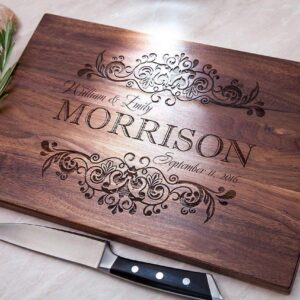 Personalized Cutting Board - Christmas gift - Rustic Home Decor - Engraved Cutting Board - Custom Cutting Board - Kitchen Decor - Home Decor - Wedding Gift Engagement