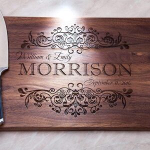 Personalized Cutting Board - Christmas gift - Rustic Home Decor - Engraved Cutting Board - Custom Cutting Board - Kitchen Decor - Home Decor - Wedding Gift Engagement