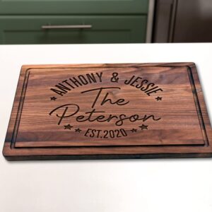 Personalized Charcuterie Board Custom Mr Mrs Cutting Board Butcher Block Cutting Board Wood Engraved