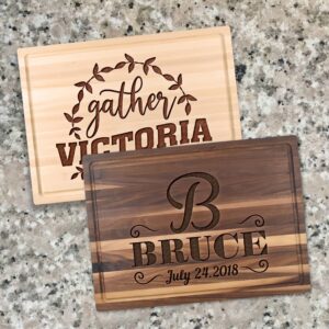 Personalized Charcuterie Board Custom Mr Mrs Cutting Board Butcher Block Cutting Board Wood Engraved