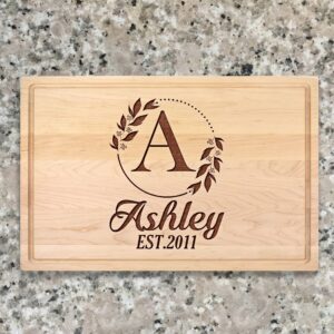 Personalized Charcuterie Board Custom Mr Mrs Cutting Board Butcher Block Cutting Board Wood Engraved