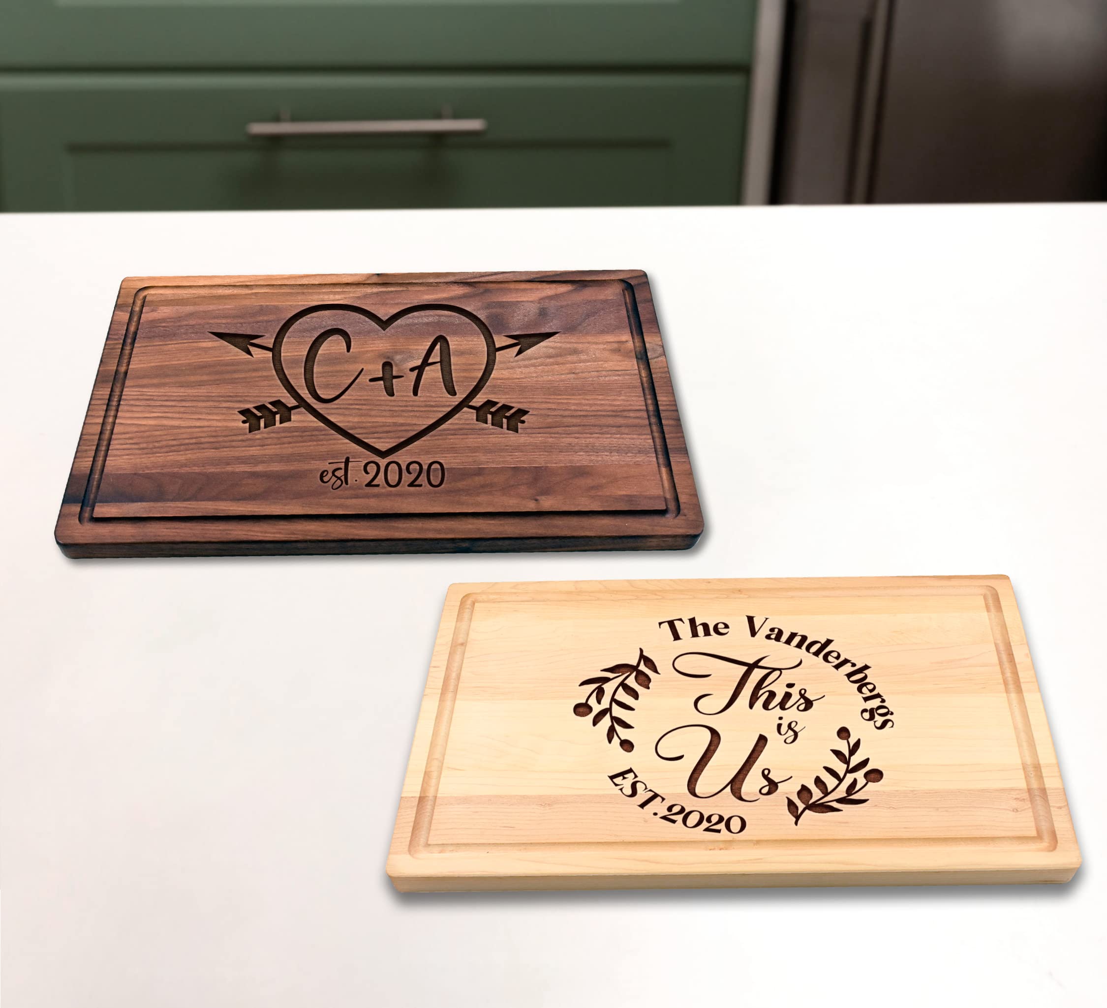 Personalized Charcuterie Board Custom Mr Mrs Cutting Board Butcher Block Cutting Board Wood Engraved