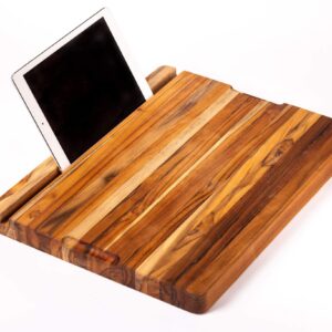 TeakHaus Edge Grain Large Smart Rectangular Cutting Board