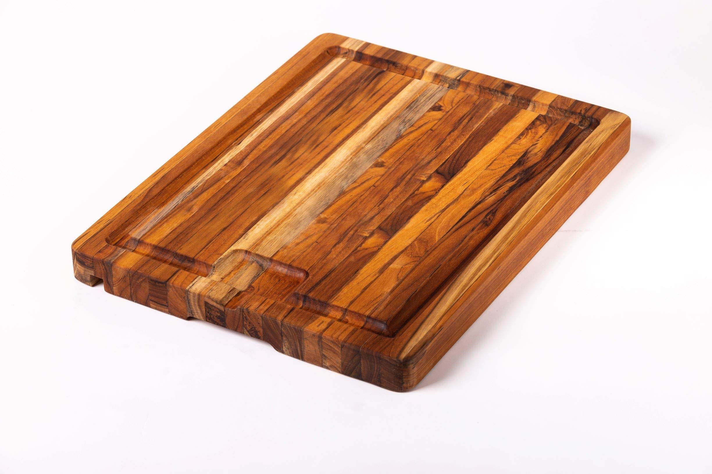 TeakHaus Edge Grain Large Smart Rectangular Cutting Board