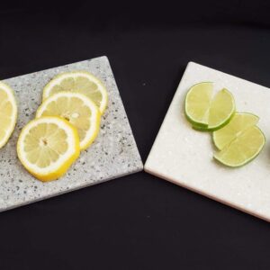 Citrus Reclaimed Solid Surface (I.e. Corian) Cutting Board and Serving Board