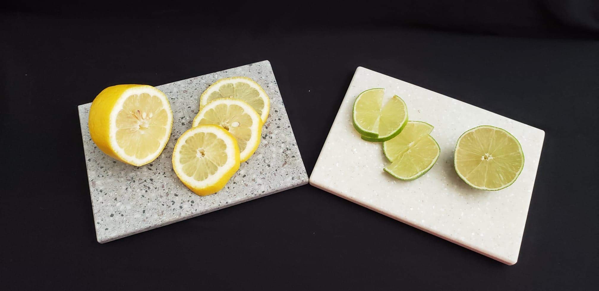 Citrus Reclaimed Solid Surface (I.e. Corian) Cutting Board and Serving Board