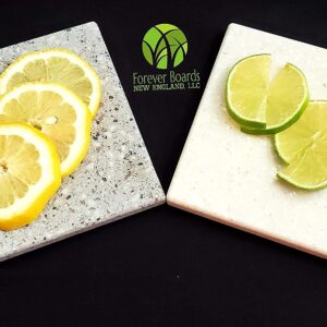 Citrus Reclaimed Solid Surface (I.e. Corian) Cutting Board and Serving Board