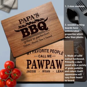 Dad Gifts, Personalized Cutting Board, Custom Engraving Text Wooden Board for His Birthday Father's Day Thanksgiving Day, Stepfather Gift, Grandfather Gift - Dad, We Love You