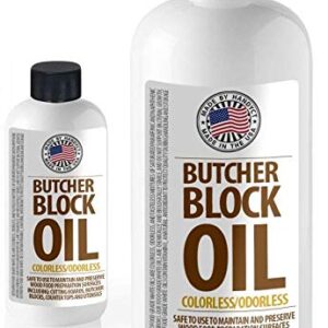 2oz Food Grade Mineral Oil for Cutting Boards, Countertops and Butcher Blocks, Butcher Block Oil & Conditioner, Cutting Board Oil