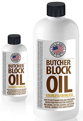 2oz Food Grade Mineral Oil for Cutting Boards, Countertops and Butcher Blocks, Butcher Block Oil & Conditioner, Cutting Board Oil