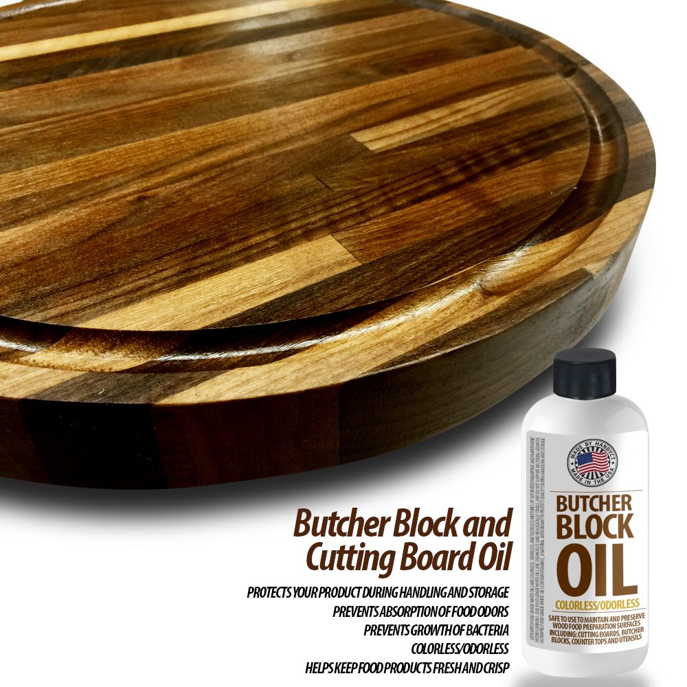 2oz Food Grade Mineral Oil for Cutting Boards, Countertops and Butcher Blocks, Butcher Block Oil & Conditioner, Cutting Board Oil