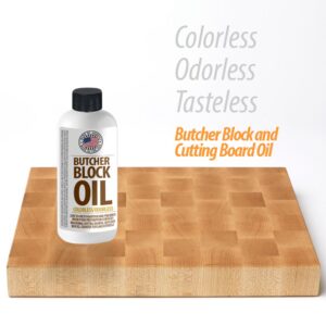 2oz Food Grade Mineral Oil for Cutting Boards, Countertops and Butcher Blocks, Butcher Block Oil & Conditioner, Cutting Board Oil