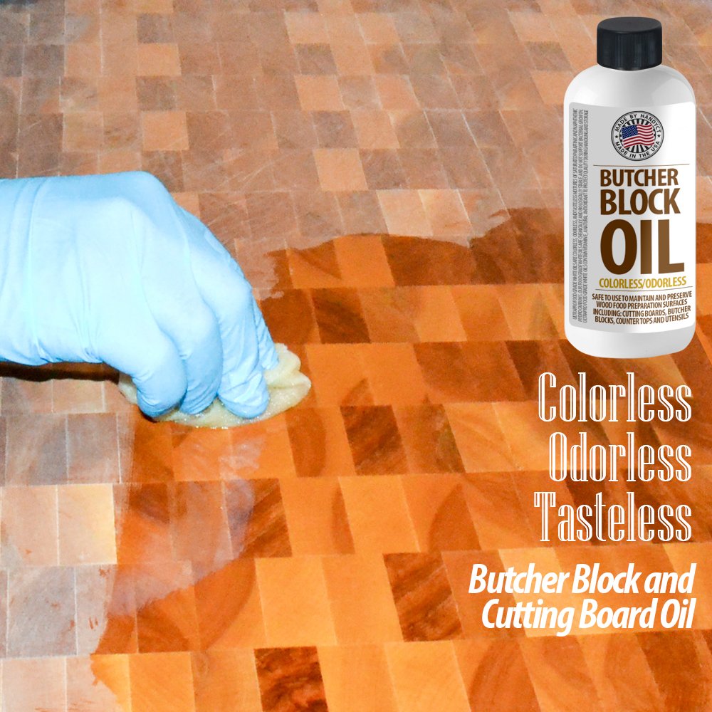 2oz Food Grade Mineral Oil for Cutting Boards, Countertops and Butcher Blocks, Butcher Block Oil & Conditioner, Cutting Board Oil