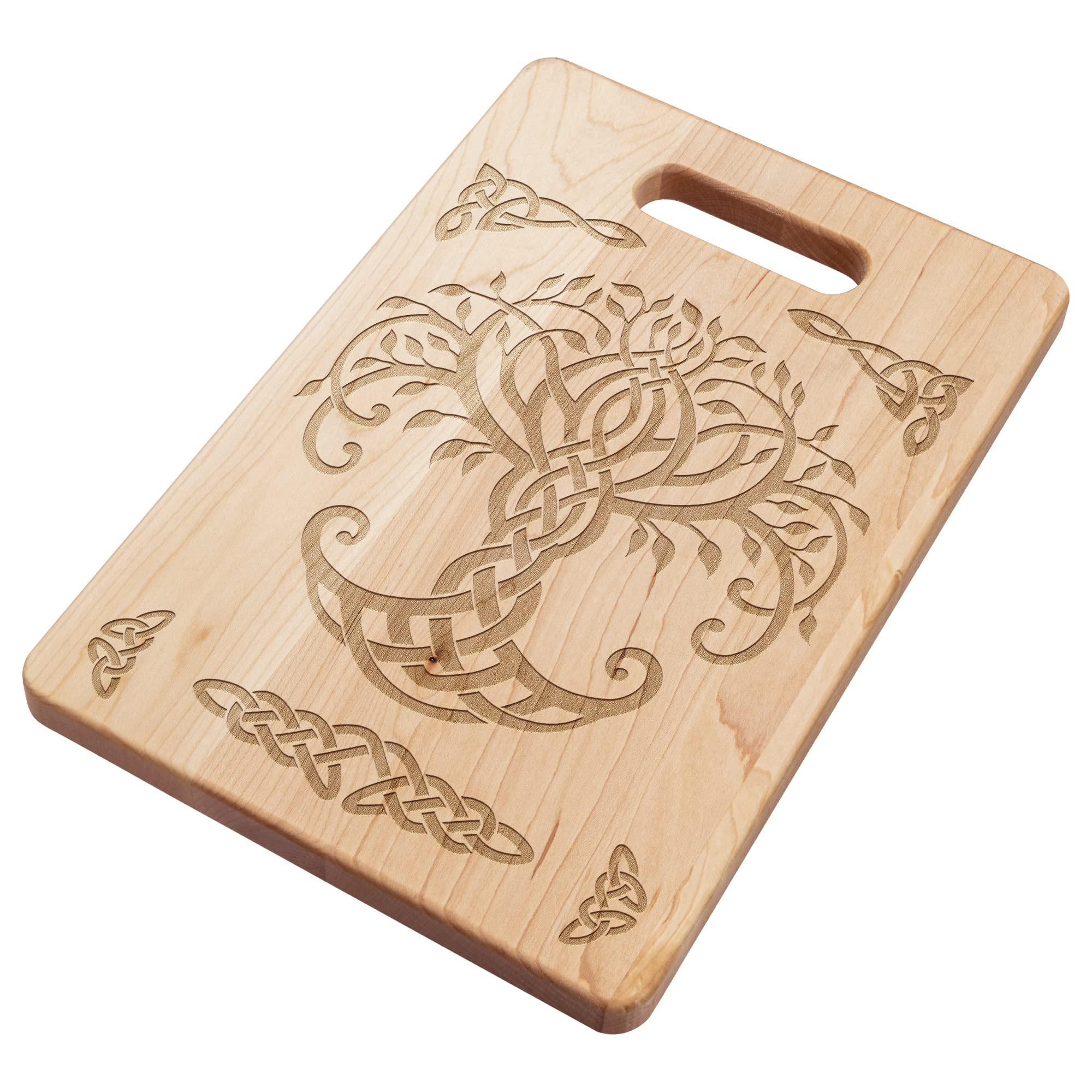 Celtic Tree of Life Maple Cutting Board Gaelic Irish Mythology Celt Knot Gift (Large Size: 13.75" x 9.75")