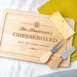 Personalized Slate Cheese Cutting Board - Gifts for Family Home Decor - Personalized Housewarming Gifts