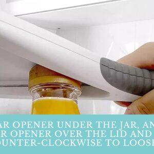 Jar Opener - Perfect Kitchen Gadget for Seniors and Those with Weak Hands or Arthritis - Under Cabinet Mountable with Adjustable Grips for All Jar and Bottle Sizes"