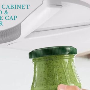 Jar Opener - Perfect Kitchen Gadget for Seniors and Those with Weak Hands or Arthritis - Under Cabinet Mountable with Adjustable Grips for All Jar and Bottle Sizes"