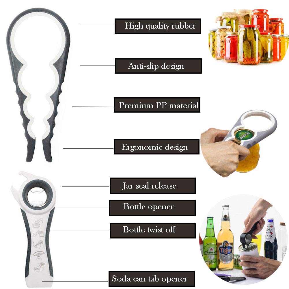 EasyTwist Jar Opener: Maxracy Effortless Lid Opening for Weak Hands & Arthritis | Versatile Bottle Opener | Jar Openers & Bottle Openers