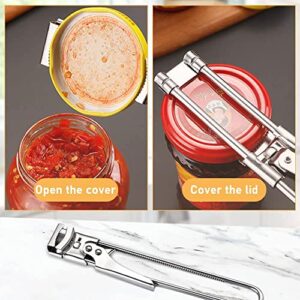 Master Opener Adjustable Jar & Bottle Opener,Jar Opener For Weak Hands,Adjustable Stainless Steel Can Opener,Kitchen Gadgets,Jar Gripper Tight Lid Opener(1PCS)