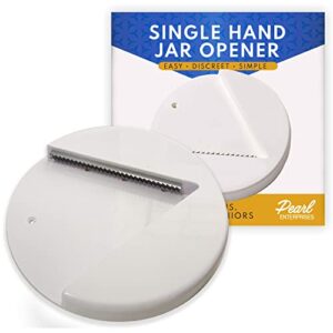 Jar Opener for Weak Hands -Single Hand Under Cabinet Lid and Bottle Opener Gripper Mason Jar Opener for Seniors with Arthritis Easy to Use