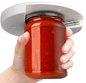 jar opener for weak hands -single hand under cabinet lid and bottle opener gripper mason jar opener for seniors with arthritis easy to use