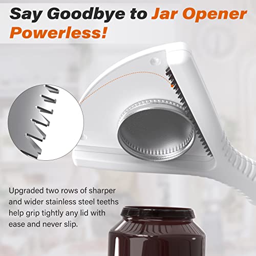 Jar Opener for Weak Hands, Dual Usage | Easy Grip Jar Opener & Under Cabinet Lid Opener, Super Durable Bottle Opener Effortless to Open Any Size Lid, Advanced Jar Lid Opener for Seniors with Arthritis