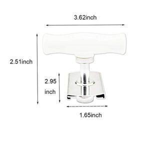 Jar Opener, Caliamary Jar Lid Opener for Seniors with arthritis, Adjustable Stainless Steel Lids Off Easy Jar Opener for 0.98-3.93inch Bottle Can (White)