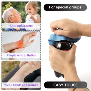 4pcs Jar Gripper Pads, Multifunctional Rubber Jar Gripper Pads Square-Shaped Jar Opener Grippers Kitchen Coaster for Elderly Children Women Weak Hands (4 Colors)