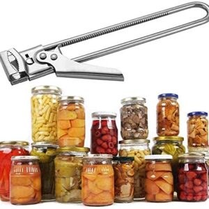 2PCS Master Jar Opener Adjustable Jar & Bottle Opener, Multifunctional Stainless Steel Manual Can Opener Jar Lid Gripper, Easy Open Adjustable Jar Opener