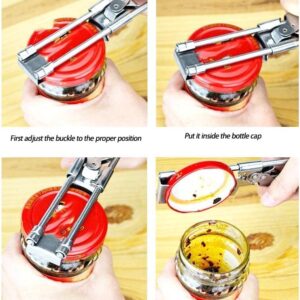 Jar Opener for Weak Hands, Easy Jar Opener for Seniors with Arthritis, Kids Jar Openers. Adjustable Jar & Bottle Opener, Jar Gripper Tight Lid Opener, Bottle Opener Kitchen Gadgets