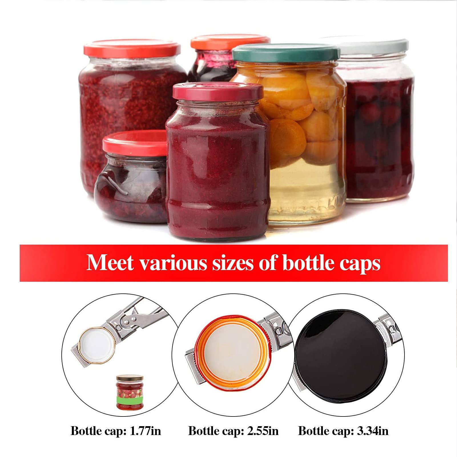 SBNM Master Opener Adjustable Jar & Bottle Opener, Jar Opener for Weak Hands with Good Grip to Easy and Twist, Good Grip Manual Jar Bottle Opener (1)