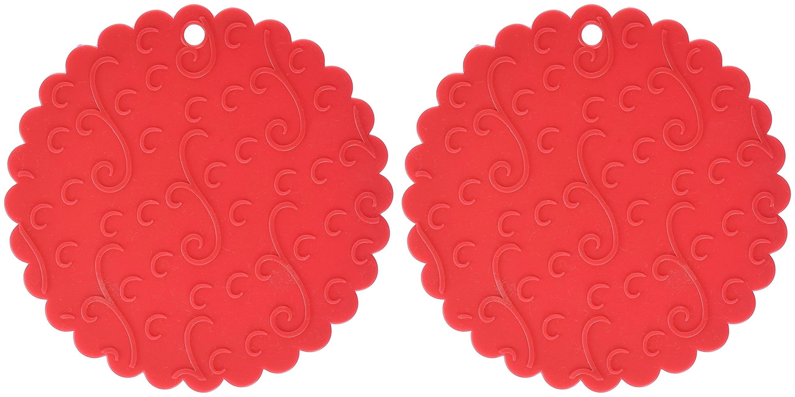 Norpro Grip Silicone Jar Opener Potholder Trivet Red Non Slip Grip 566 (2-Pack)