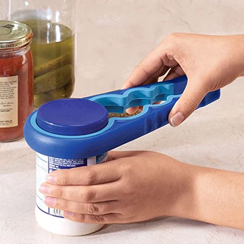 Cuisinox 4-in-1 Bottle and Jar Opener, Blue