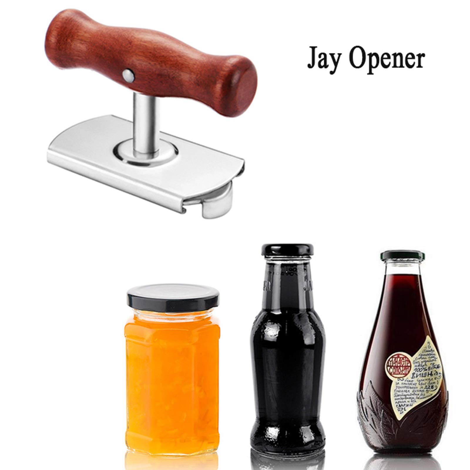 Jar Opener for Weak Hands,Jar Opener for Seniors with Arthritis,Easily Open the Jar with A Simple Twist,Good Gifts for Children and Women (Brown)