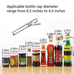 Adjustable Jar Opener, Adjustable Multifunctional Stainless Steel Can Opener Jar Lid Gripper, Manual Jar Bottle Opener Kitchen Accessories