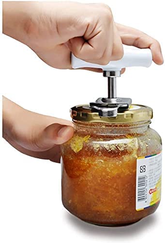 Jar Opener for Weak Hands, Jar Opener Tool - Adjustable Stainless Steel Good Grip Jar Opener for for Seniors Arthritis Women Chilren Elderly to Open Jar Easily