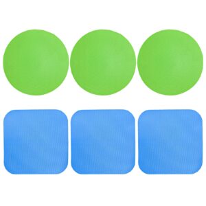 6pcs jar opener, jar opener for weak hands, multi-function anti-slip rubber gripper jar opener for seniors with arthritis (blue, green)