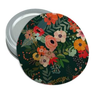 anna floral pattern round rubber non-slip jar gripper lid opener