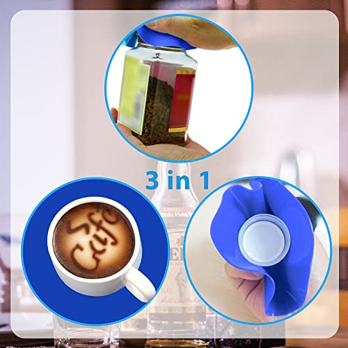 MEHIDFY Jar Opener, 4 in 1 Can Opener with Jar Opener Gripper Pad, Multifunctional Bottle Opener for Weak hands, Seniors with Arthritis and Anyone with Low Strength, Kitchen Gadgets (2*Blue)