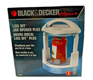 black and decker white and cyan jar opener model jw250