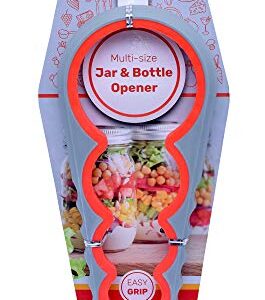 Meat Red Jar Opener – Safe Manual Bottle Opener, Comfortable Grip, Food Safe – Color Coded Kitchen Accessories