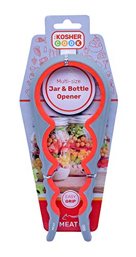 Meat Red Jar Opener – Safe Manual Bottle Opener, Comfortable Grip, Food Safe – Color Coded Kitchen Accessories