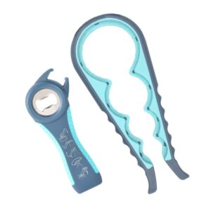 jar openers,bottle openers,jar lid opener,jar gripper,4-in-1 and 5-in-1 multi kitchen tools set,can openers (blue-2)