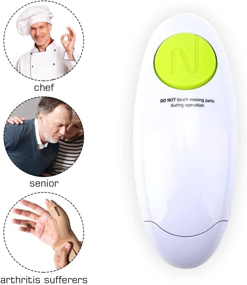 Electric Jar Opener for Weak Hands, one touch automatic deluxe jar opener for seniors with arthritis, chef, Hand Injury and children, for all kinds of Jars