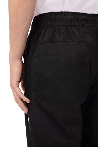 Chef Works Men's Essential Baggy Chef Pants, Black, Large