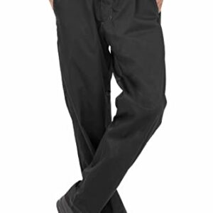 Chef Works Men's Cool Vent Baggy Chef Pants, Black, Medium