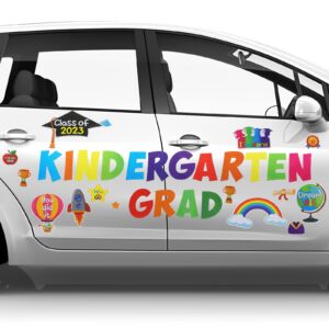 37 pcs kindergarten graduation car magnets magnetic kindergarten graduation decorations 2023 graduation car magnets set kindergarten car decorations for graduation party parade decoration supplies