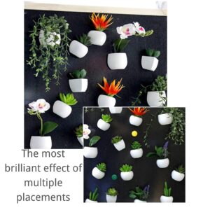 TIYGHI Fridge Magnets Artificial Hanging Plants Refrigerator Magnets Fake Succulents Whiteboard Magnet Strong Magnetic Fridge Decoration Magnet Cabinet for Home Kitchen Decoration (A)