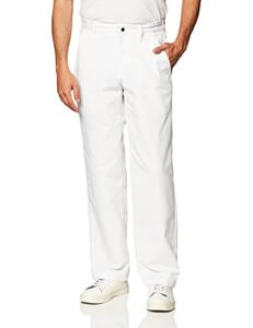 chef designs men's chef pant, white, 34w x 30l